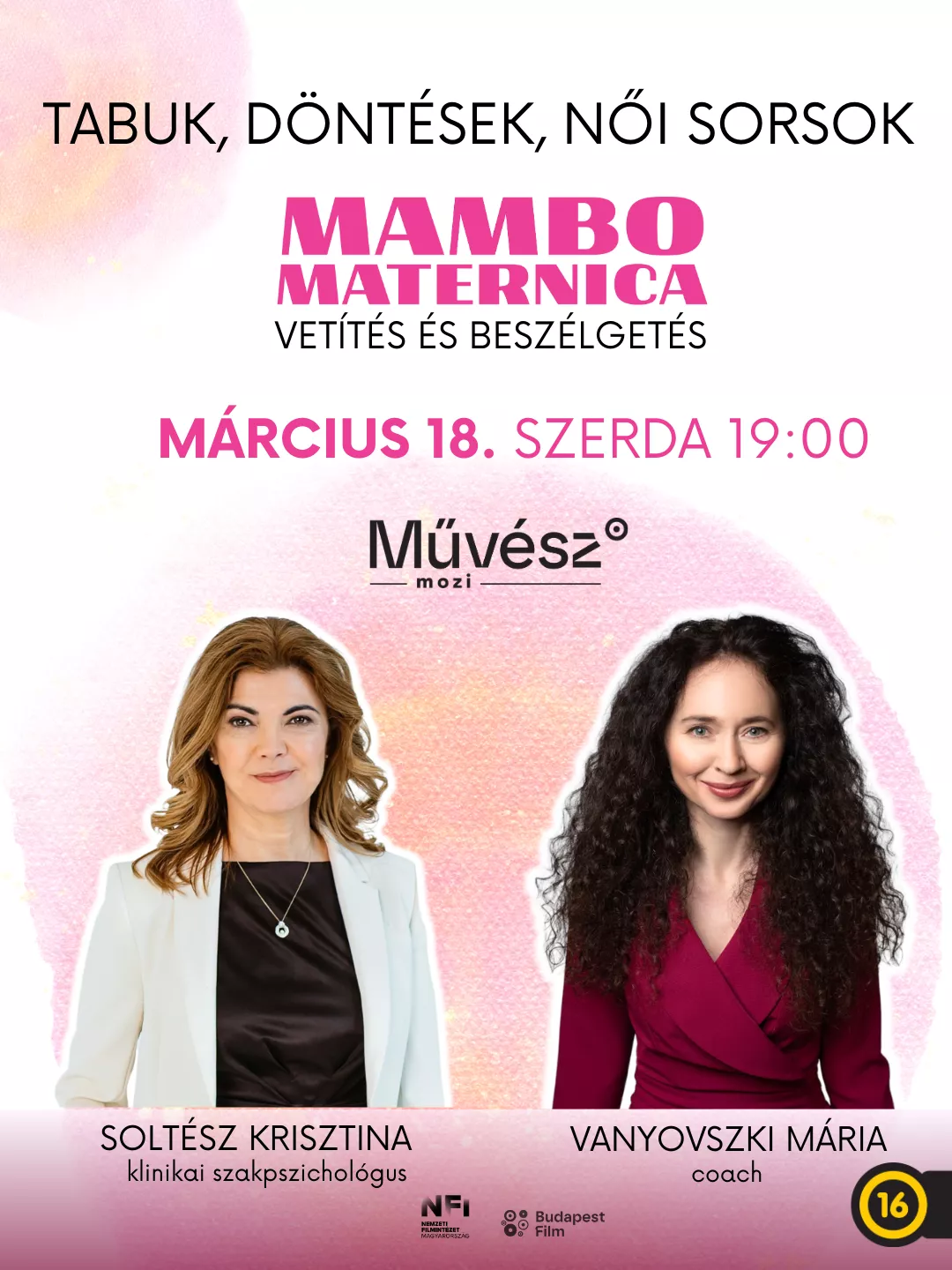 Film: Tabuk, döntések, női sorsok – Mambo Maternica vetítés és ...