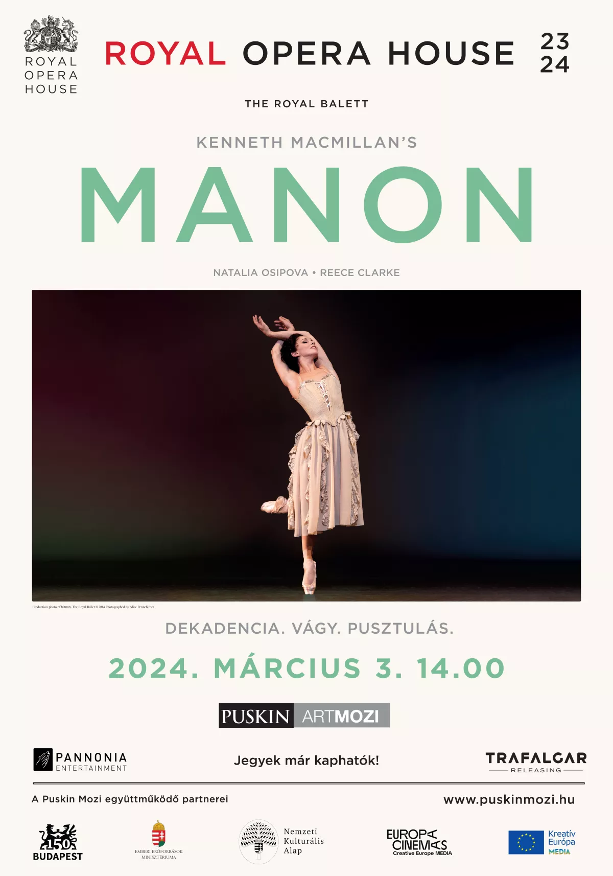 Film: Royal Opera House 2023/24 – Macmillan - Manon | KinoCafeMozi.hu