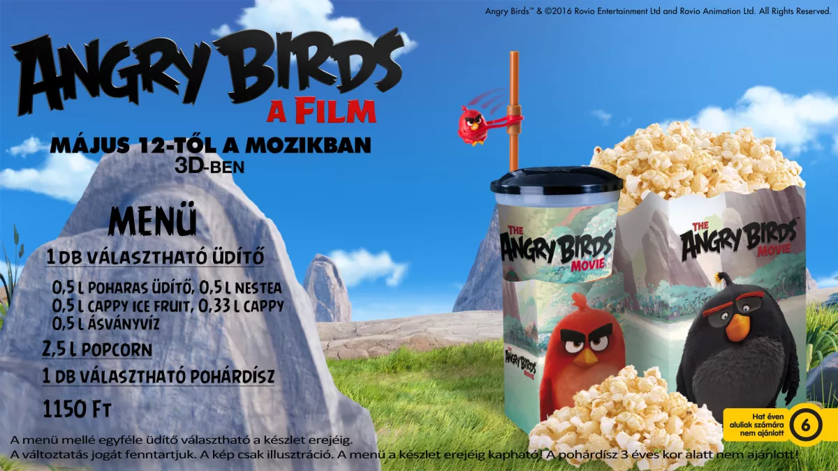 Angry Birds menü | CorvinMozi.hu